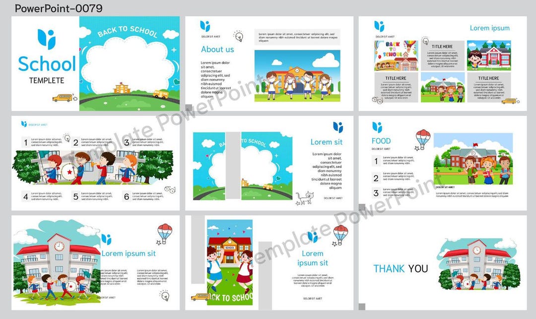 Bright and Colorful School Presentation Slideshow – Educational PPT ...