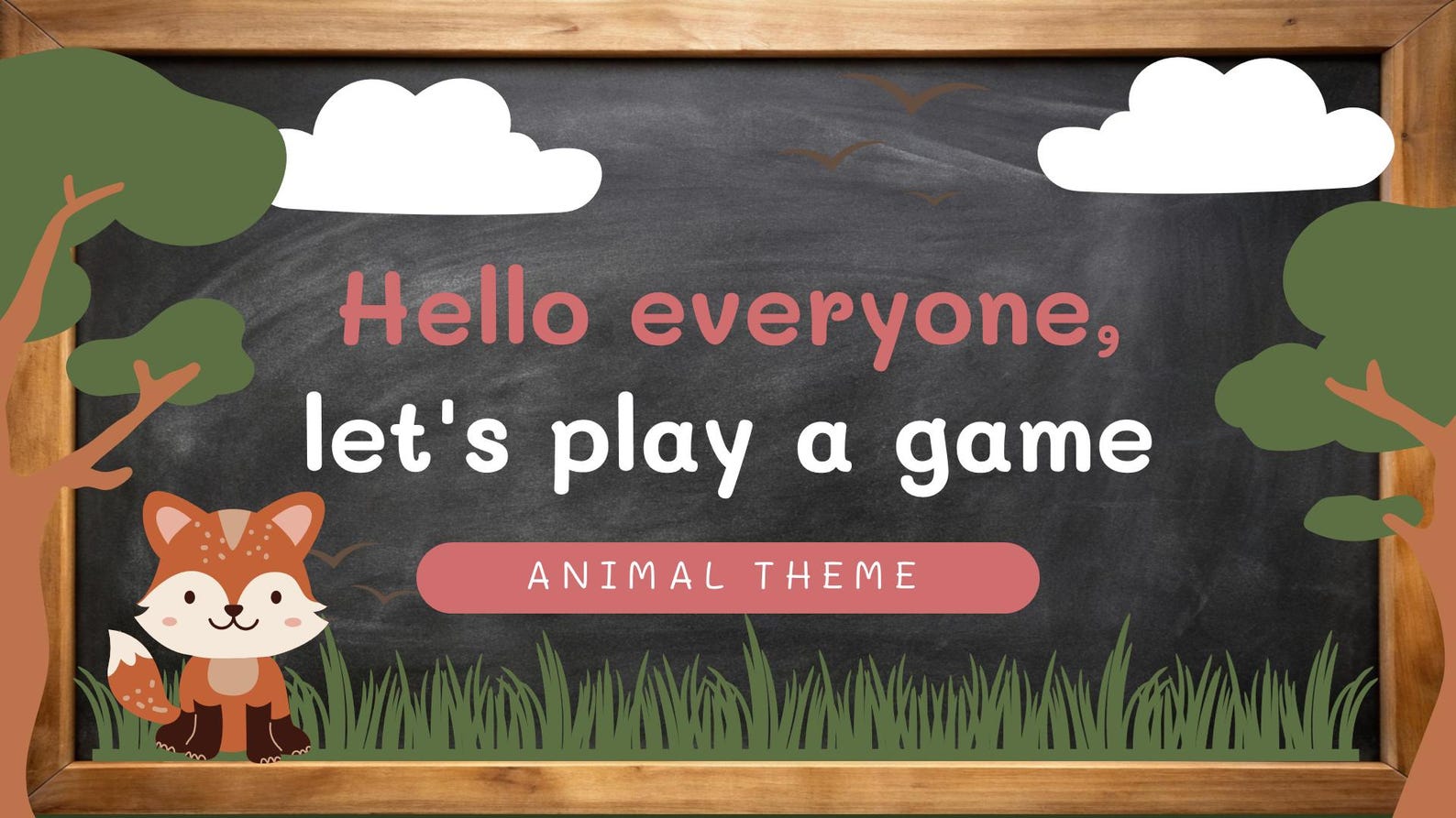 Animal-themed Educational Game Powerpoint Template | Fun Classroom ...