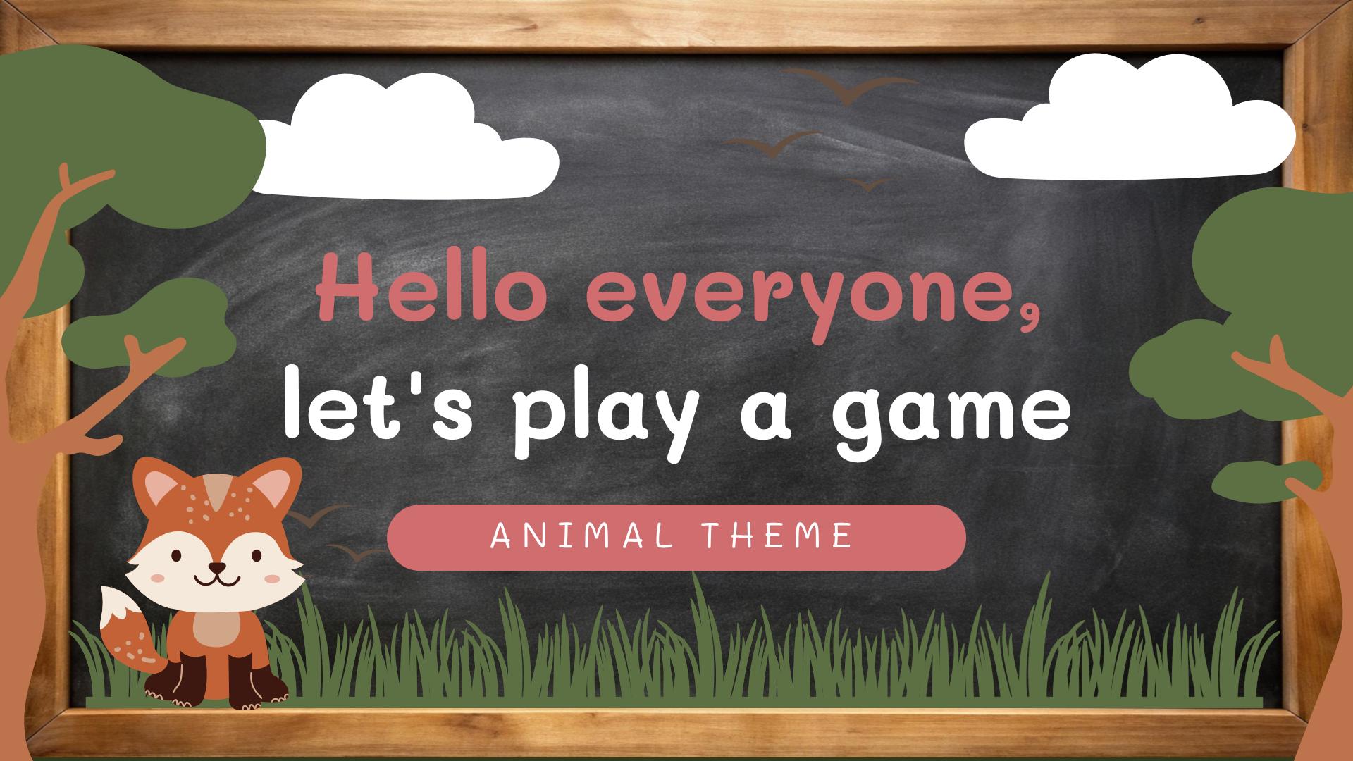 Animal-themed Educational Game Powerpoint Template | Fun Classroom ...