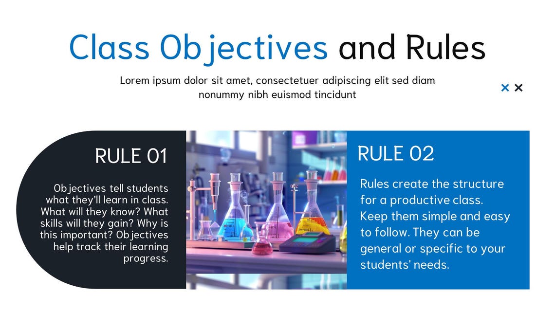 Science Class Powerpoint Template - Editable Slides for Classroom, School, Teacher - 9 Slide ...