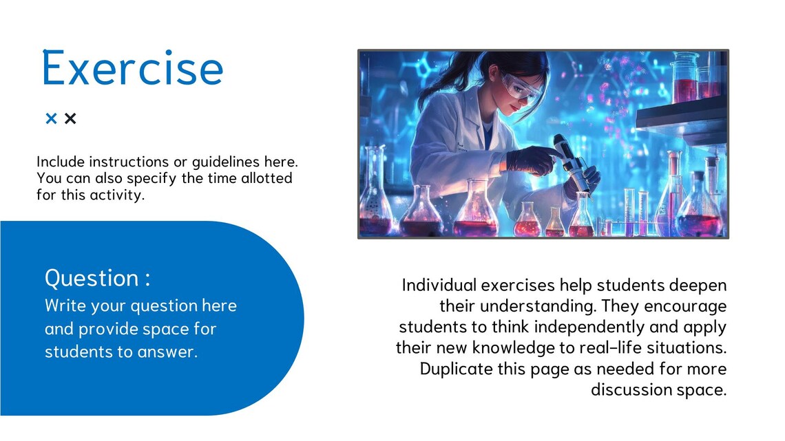 Science Class Powerpoint Template - Editable Slides for Classroom, School, Teacher - 9 Slide ...