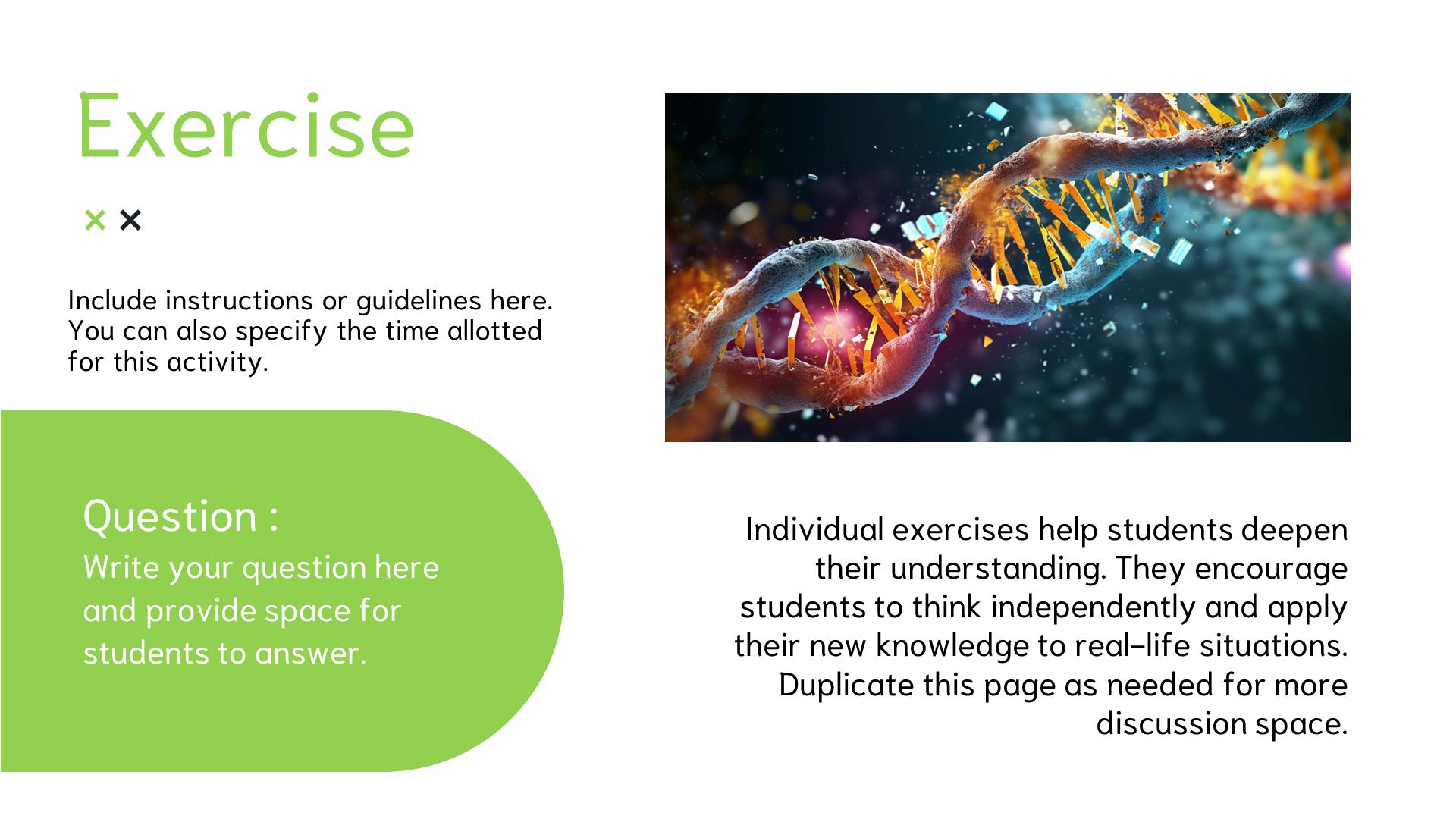 Biology Class Powerpoint Template - Fully Editable Lesson Presentation ...