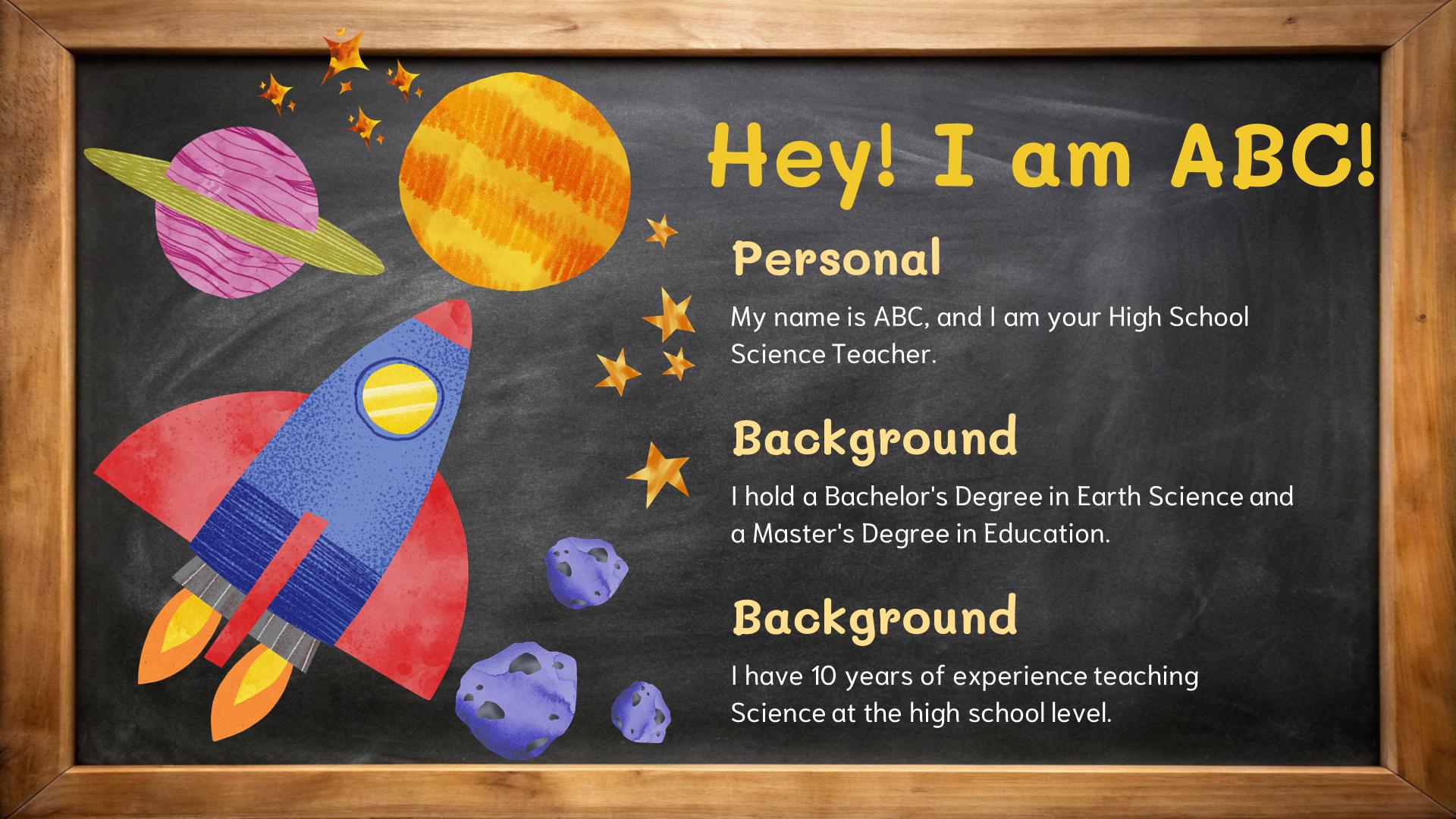 Meet the Teacher Editable Powerpoint Template, Back to School ...