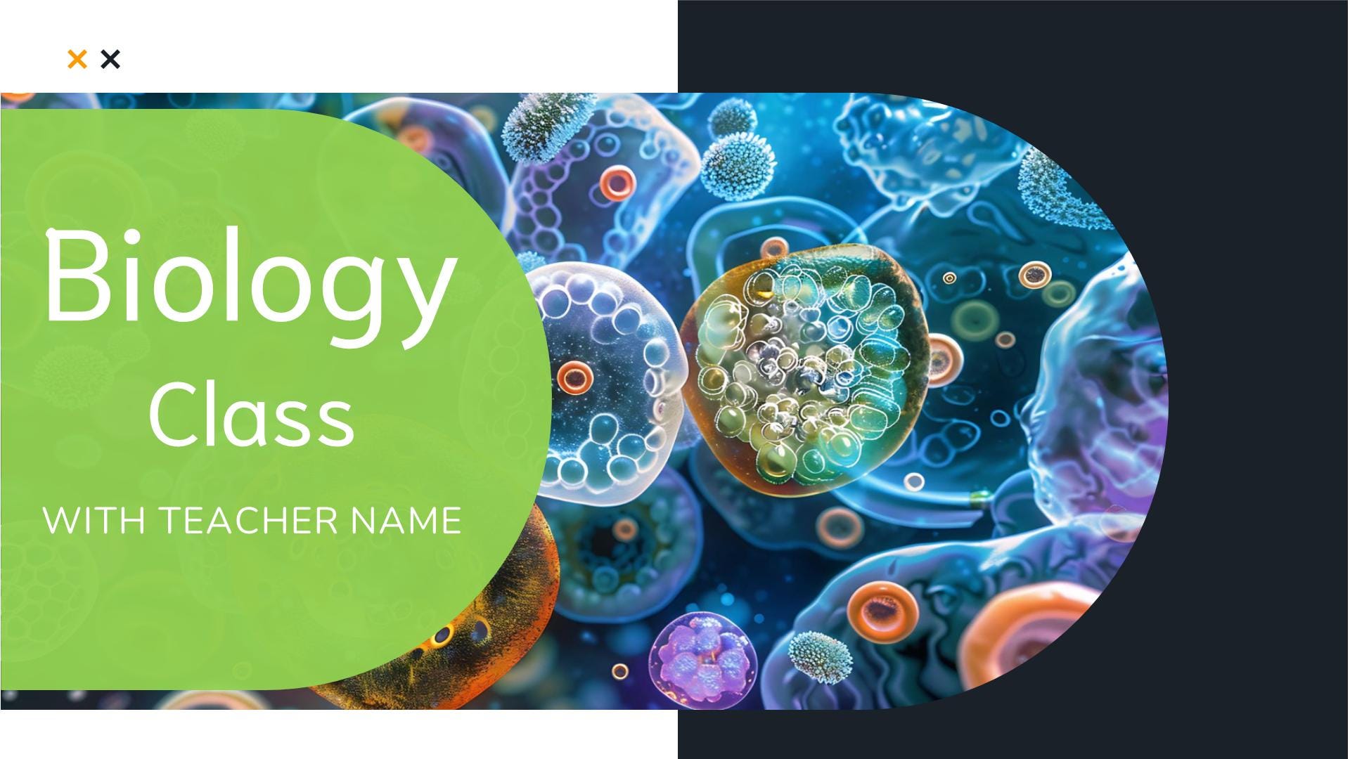 Biology Class Powerpoint Template - Fully Editable Lesson Presentation ...