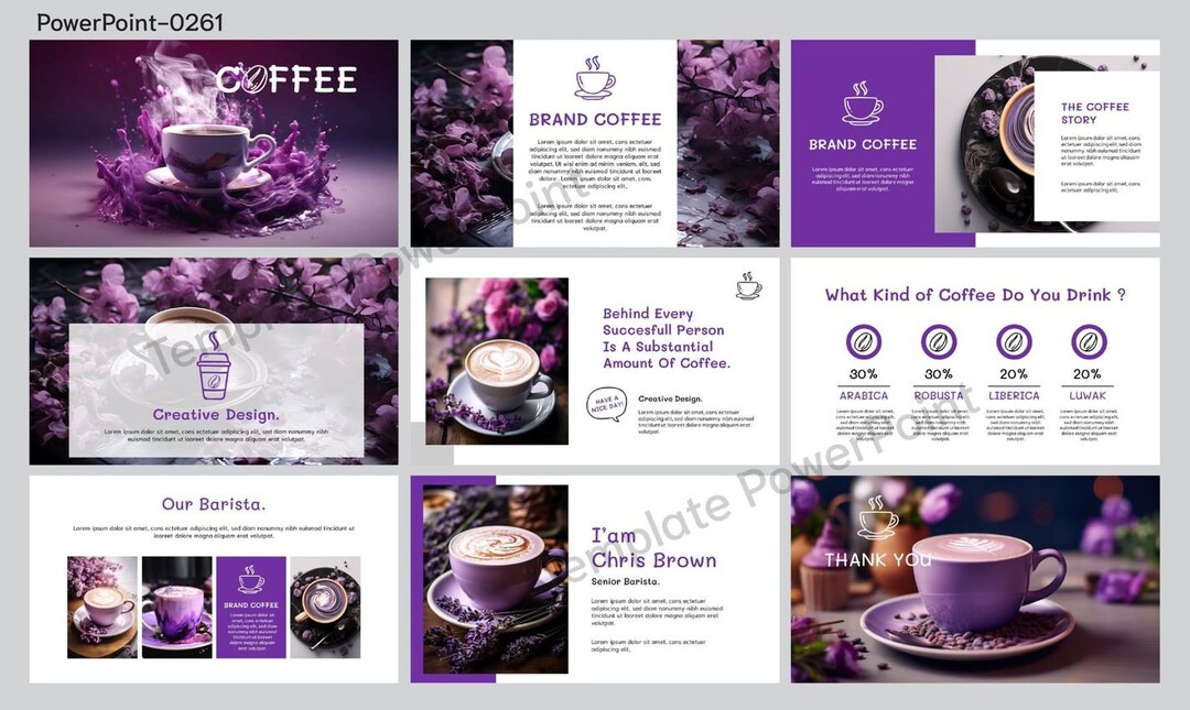 Premium Coffee Shop Powerpoint Template - 9 Customizable and ...
