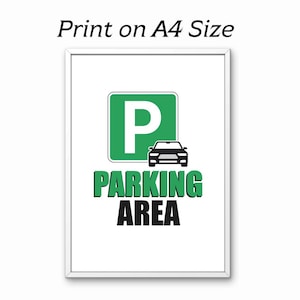 Parking Area Sign Printable -parking Lot Use - Easy-to-print Parking ...