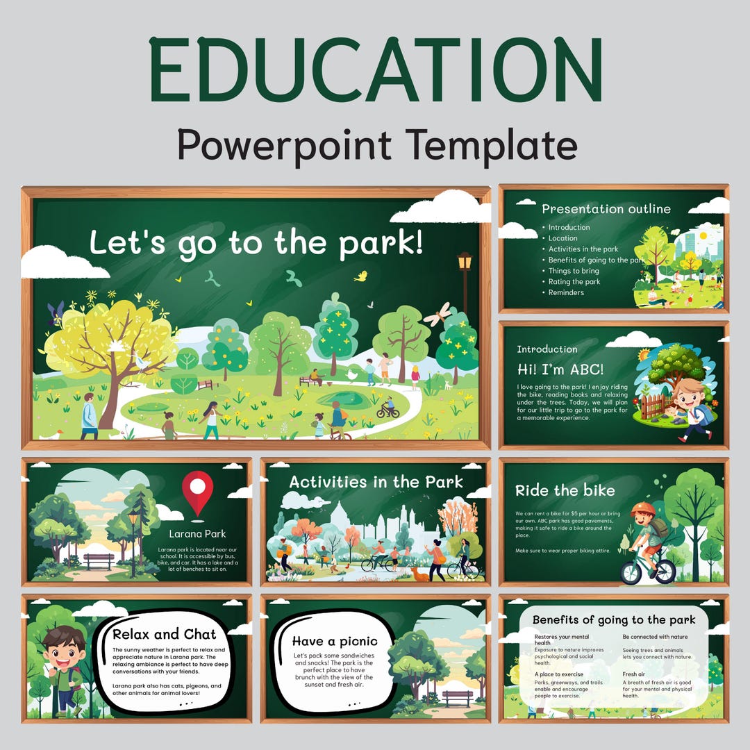 Outdoor Activity & Park Visit Presentation Template - Editable ...