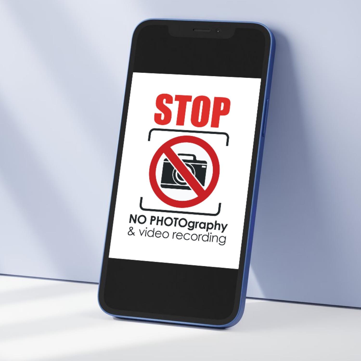 Printable "stop No Photography & Video Recording" Sign - A4 PDF ...