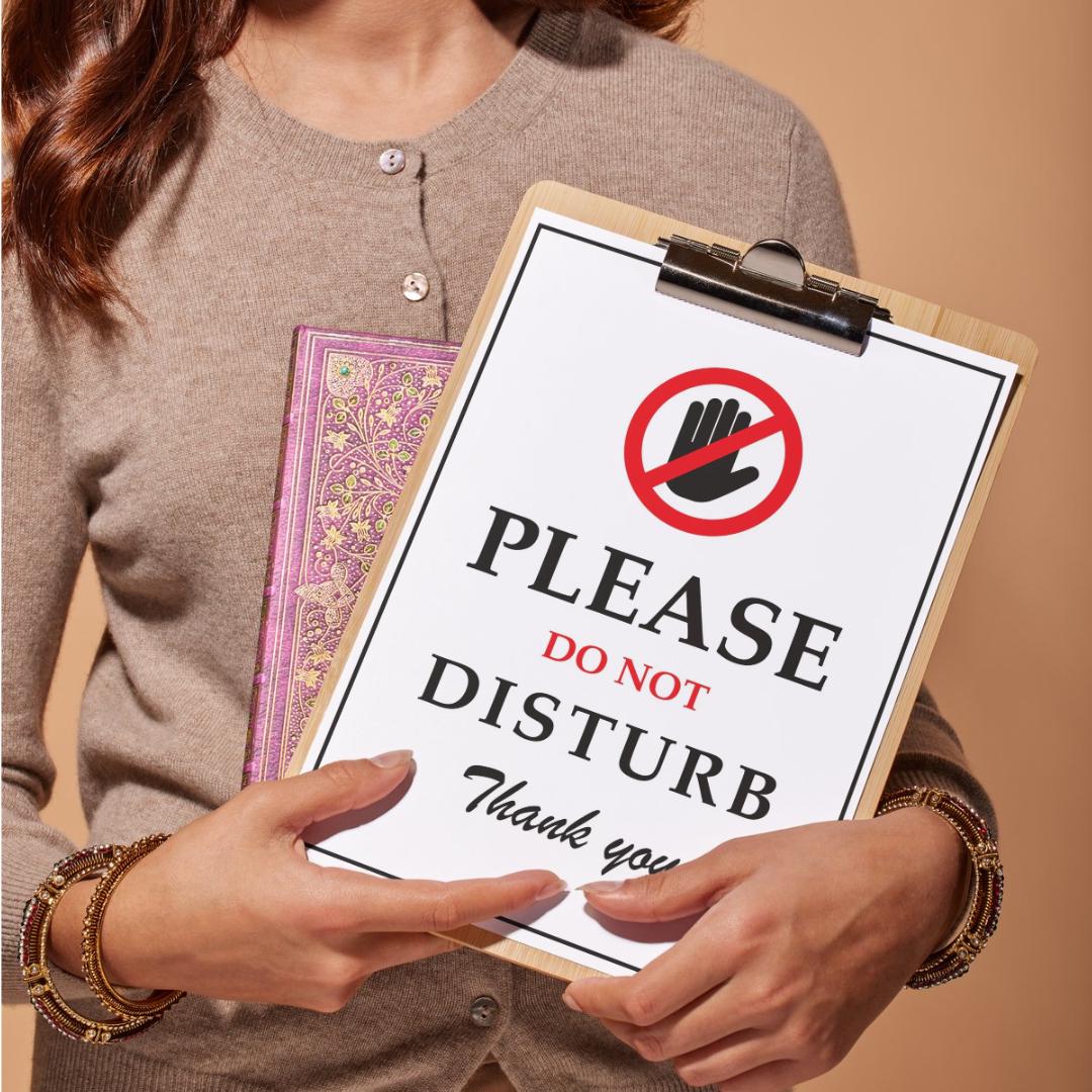 Printable Do Not Disturb Sign PDF | A4 Size Door Sign | Privacy Sign ...