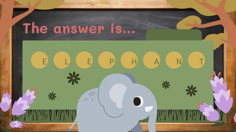 Animal-themed Educational Game Powerpoint Template | Fun Classroom ...