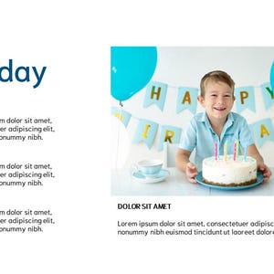 Birthday Slideshow Presentation - Editable Powerpoint Template for ...