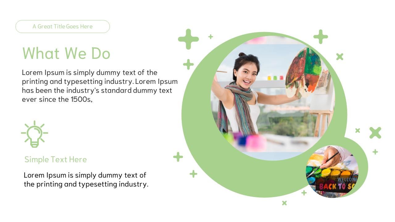 Creative Art-themed Powerpoint Template - 9 Editable Slides for ...