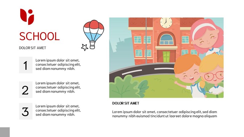 Modern Red School Presentation Slideshow – Educational PPT Powerpoint ...