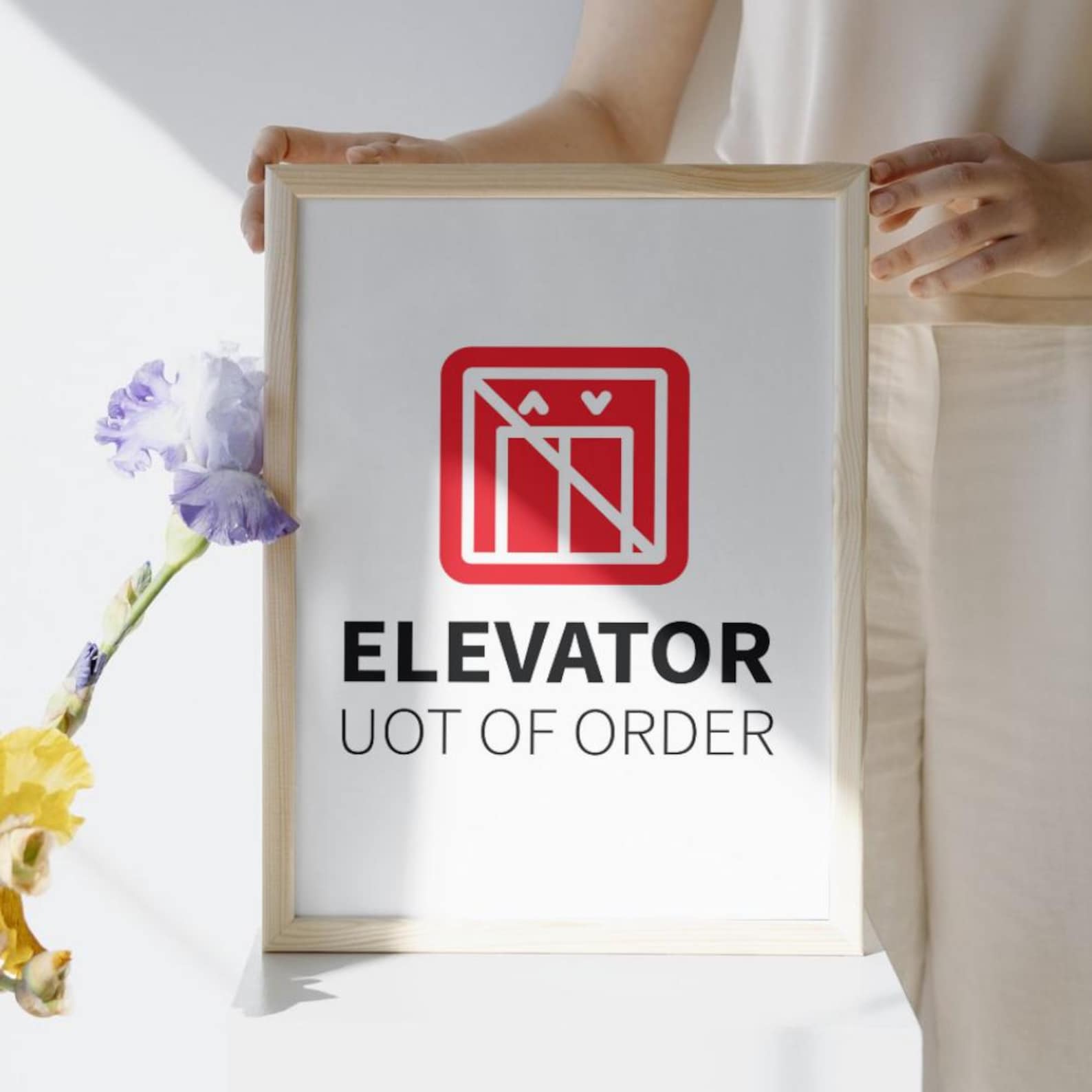 Elevator Out of Order Sign Printable A4 PDF & JPG No Access, Safety ...