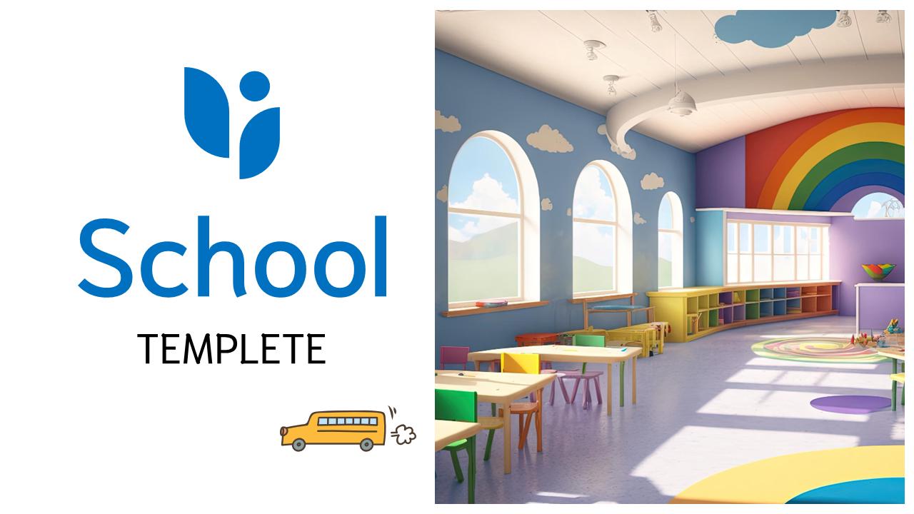 School-themed Educational Powerpoint Template - 9 Editable Slides for ...