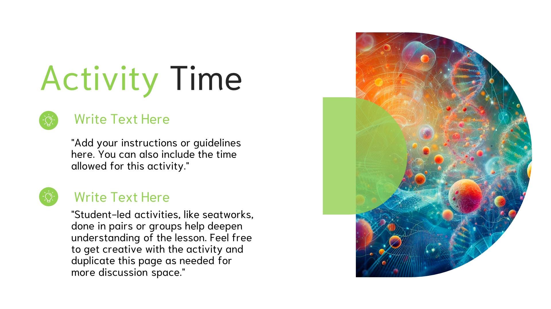 Biology Class Powerpoint Template - Fully Editable Lesson Presentation ...