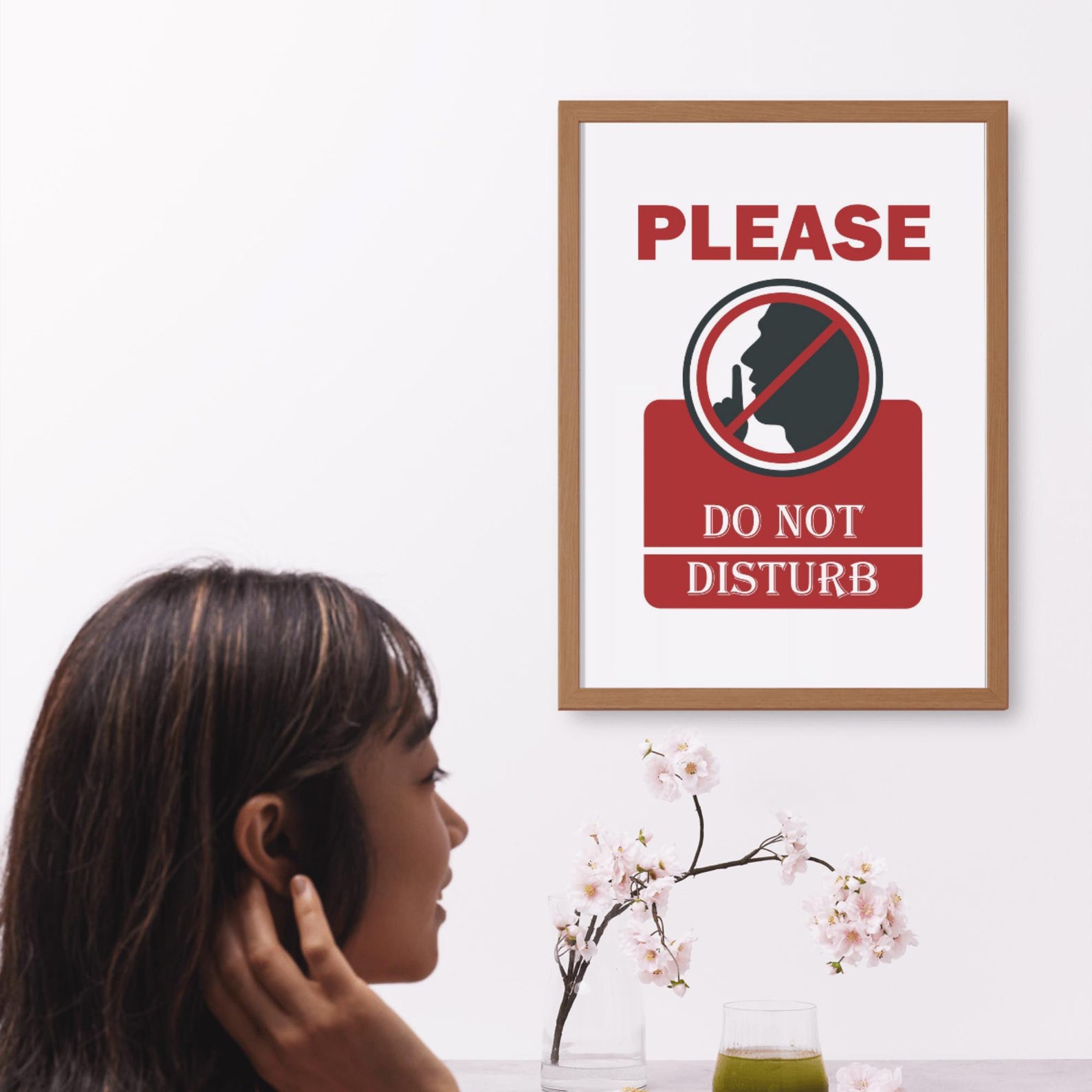 Printable "please Do Not Disturb" Sign - A4 PDF, Instant Download for ...