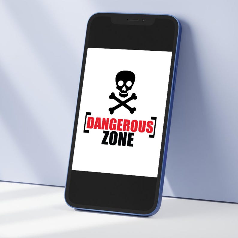 Printable Dangerous Zone Sign - A4 PDF & JPG - Hazard Warning Sign ...