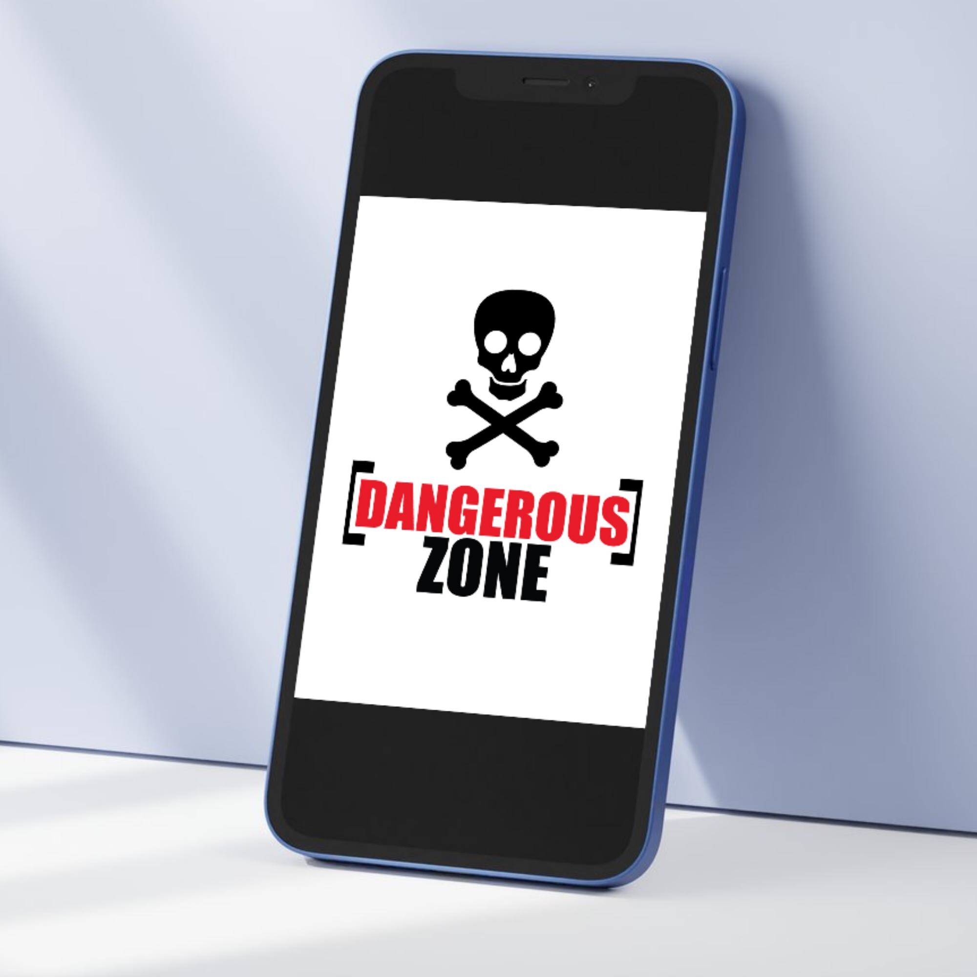 Printable Dangerous Zone Sign - A4 PDF & JPG - Hazard Warning Sign ...