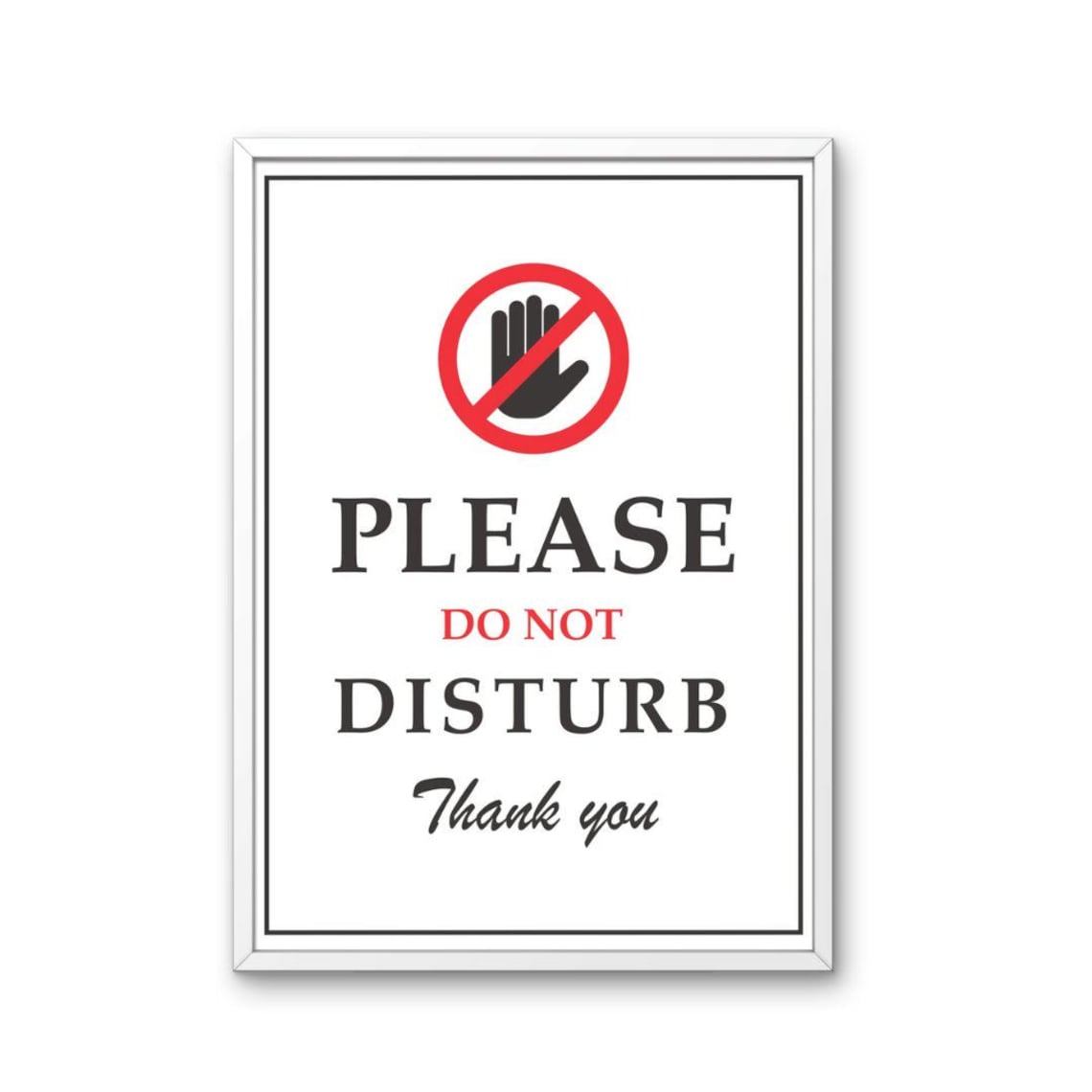Printable Do Not Disturb Sign PDF | A4 Size Door Sign | Privacy Sign ...