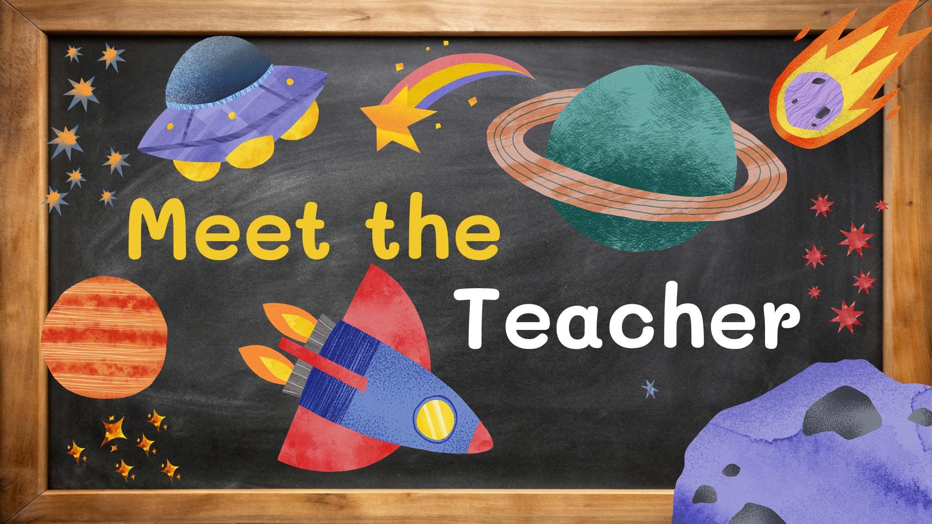 Meet the Teacher Editable Powerpoint Template, Back to School ...