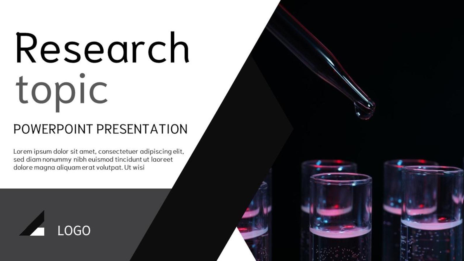 Research Powerpoint Presentation Template - Academic Proposal Design ...