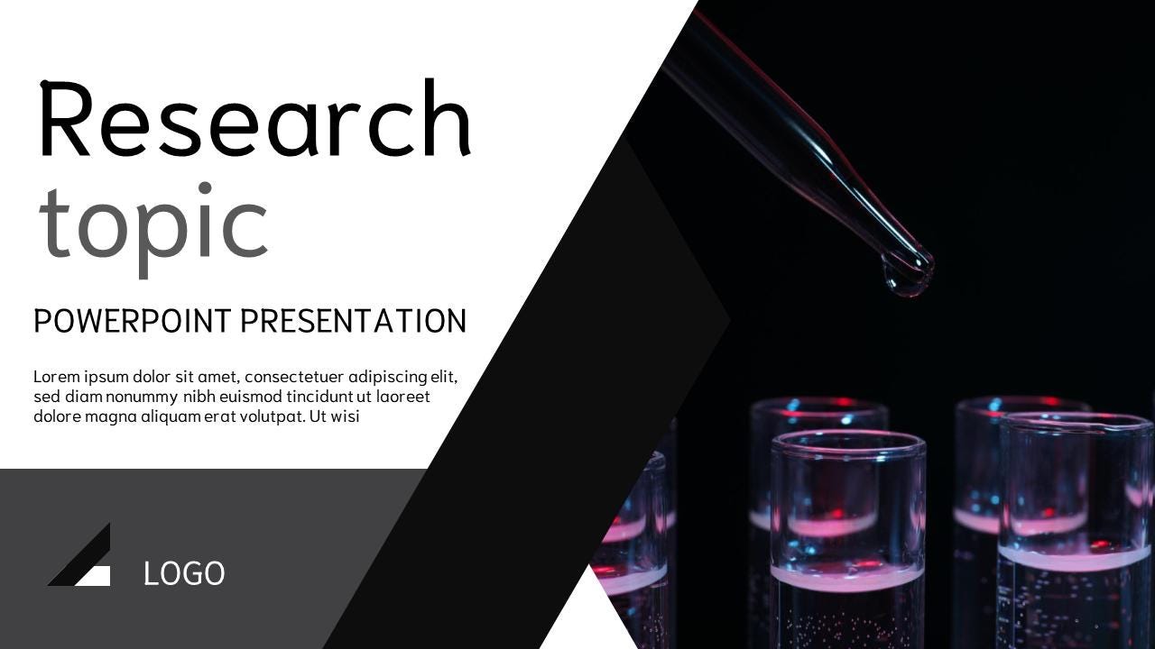 Research Powerpoint Presentation Template - Academic Proposal Design ...