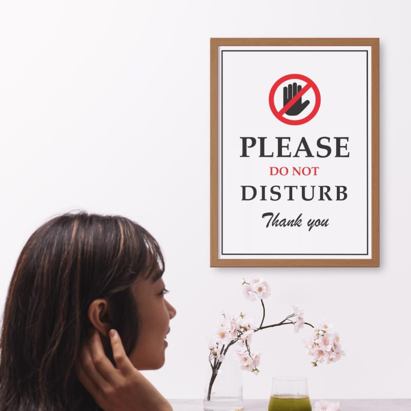 Printable Do Not Disturb Sign PDF | A4 Size Door Sign | Privacy Sign ...
