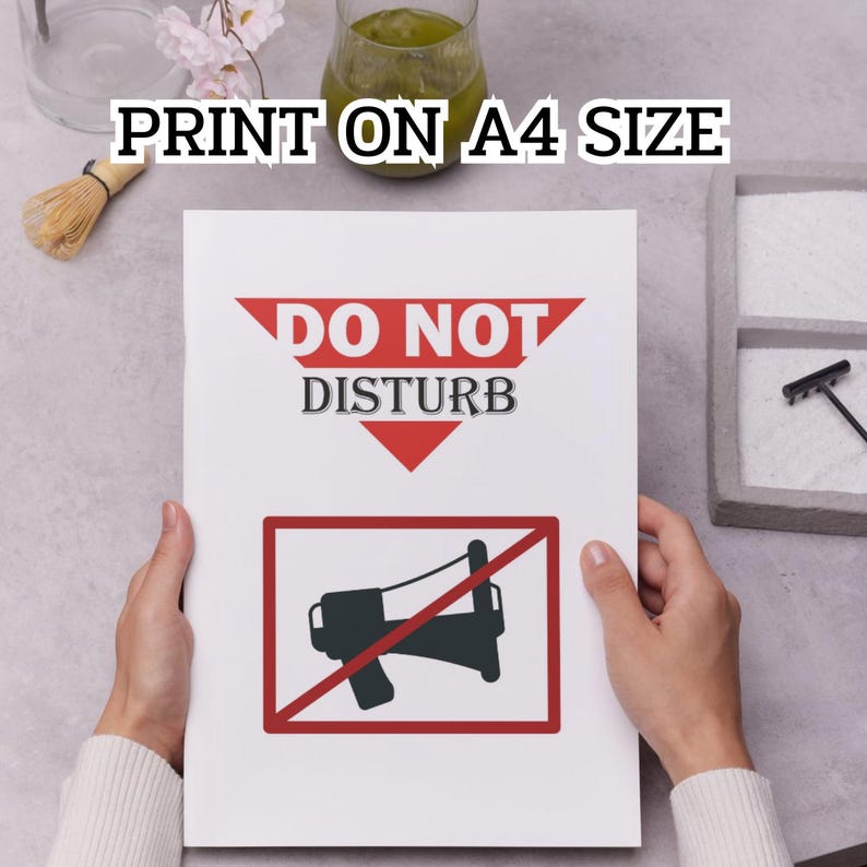 Printable "do Not Disturb" Sign - A4 PDF, Instant Download for Home ...