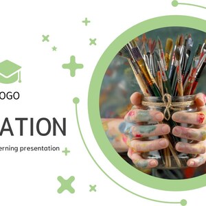 Creative Art-themed Powerpoint Template - 9 Editable Slides for ...