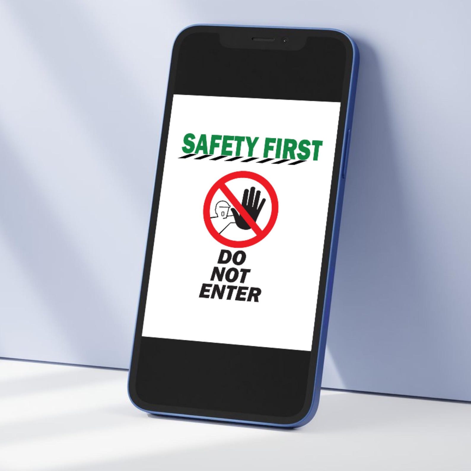 Safety First Do Not Enter Sign - A4 Size, Printable JPG & PDF ...