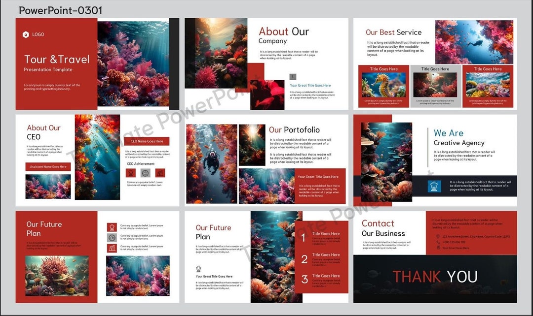 Editable Tour & Travel Powerpoint Presentation Modern Template [9 ...
