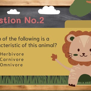 Animal-themed Educational Game Powerpoint Template | Fun Classroom ...