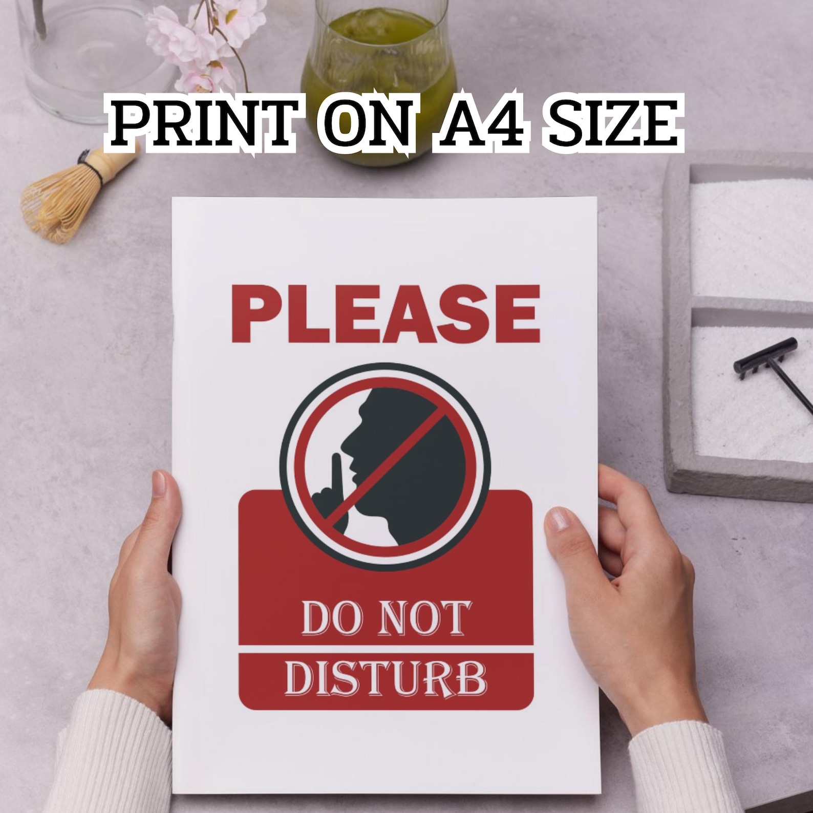Printable "please Do Not Disturb" Sign - A4 PDF, Instant Download for ...