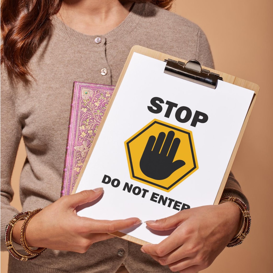 STOP Do Not Enter Sign - A4 Size, Printable JPG & PDF, Warning Sign for ...