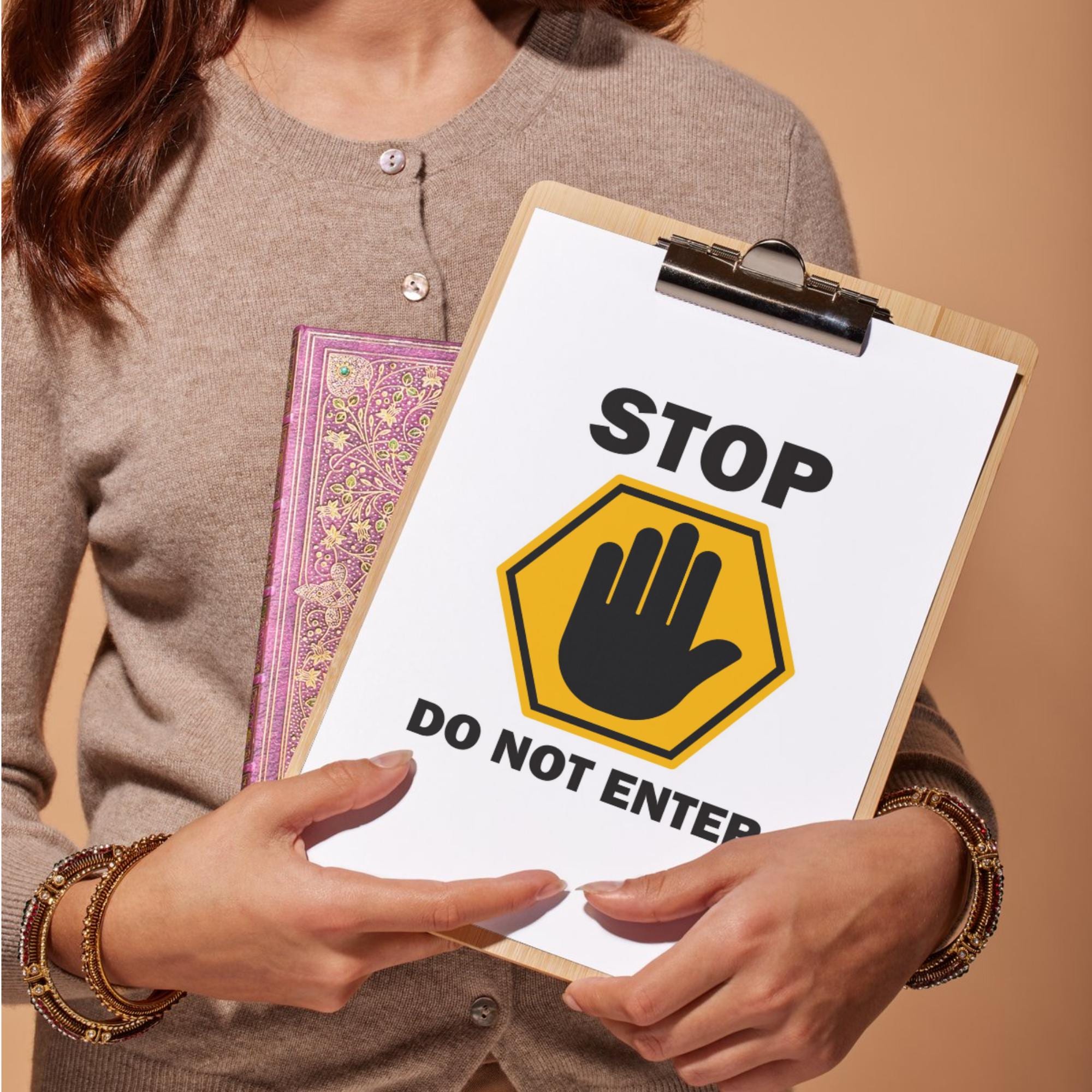 STOP Do Not Enter Sign - A4 Size, Printable JPG & PDF, Warning Sign for ...