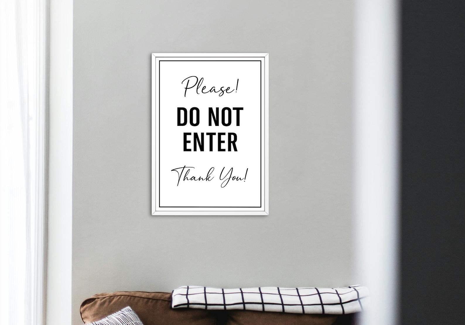 Printable "do Not Enter" Sign | No Entry Sign PDF, A4 Size | Instant ...