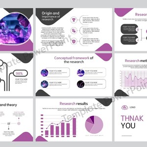 Elegant Scientific Research Powerpoint Presentation Template [9 Slides ...