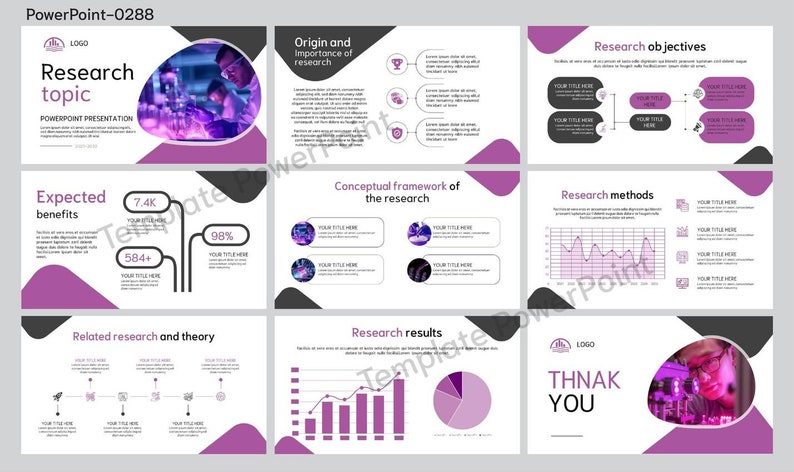 Elegant Scientific Research Powerpoint Presentation Template [9 Slides ...