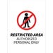 Restricted Area Sign - Authorized Personnel Only - Printable A4 PDF ...