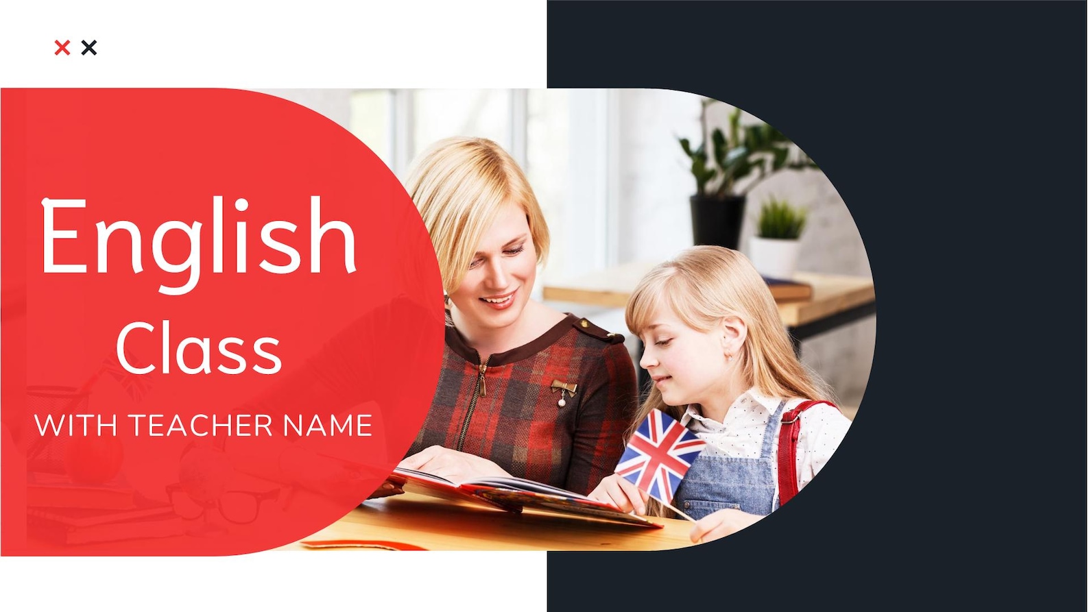 English Class Powerpoint Template - Editable Slides for Schools ...