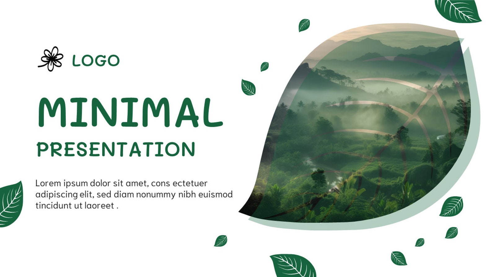 Minimal Nature Powerpoint Presentation Template, Editable [9 Slides] - Etsy