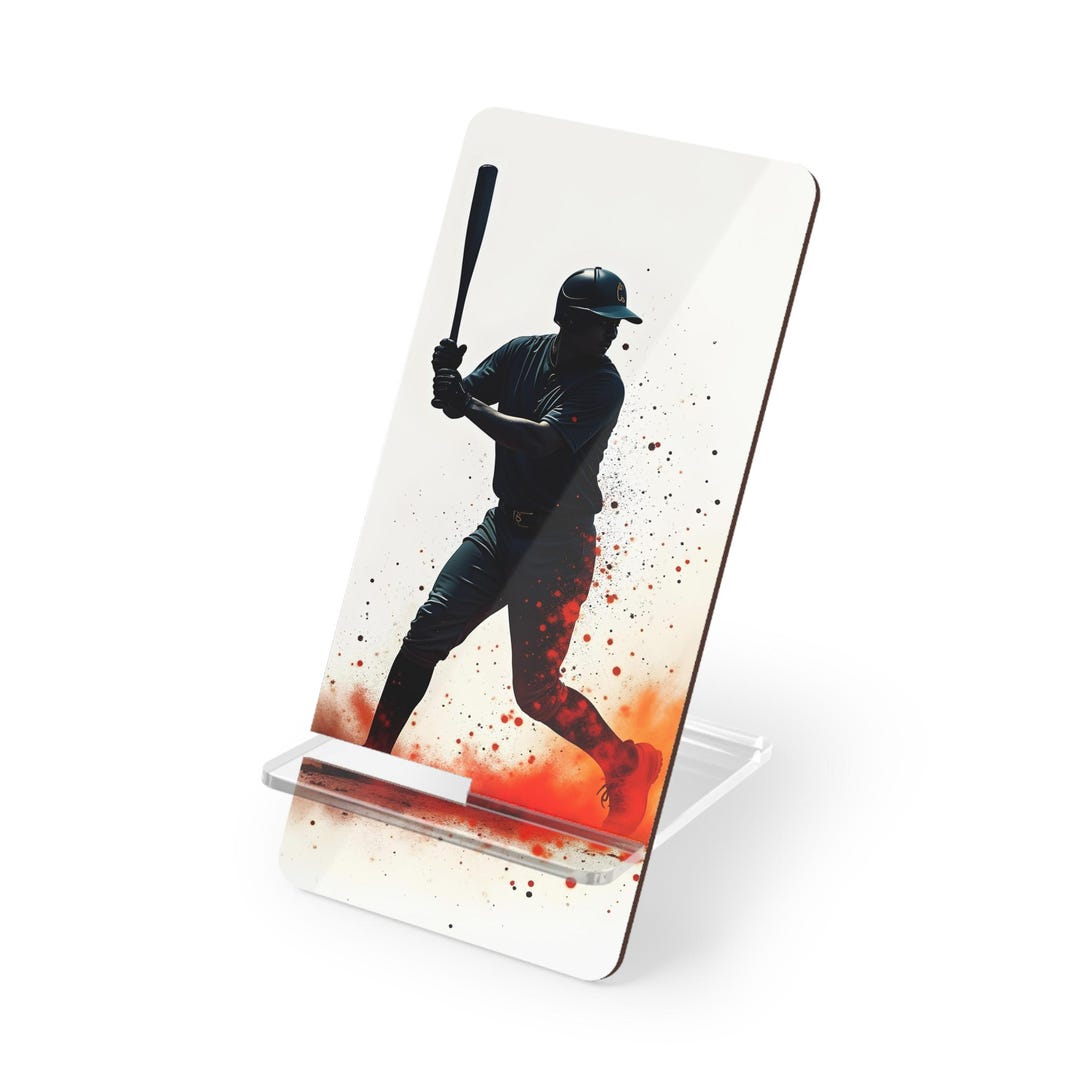 Custom Baseball-themed Phone Stand – Personalized Gamer Phone Holder ...