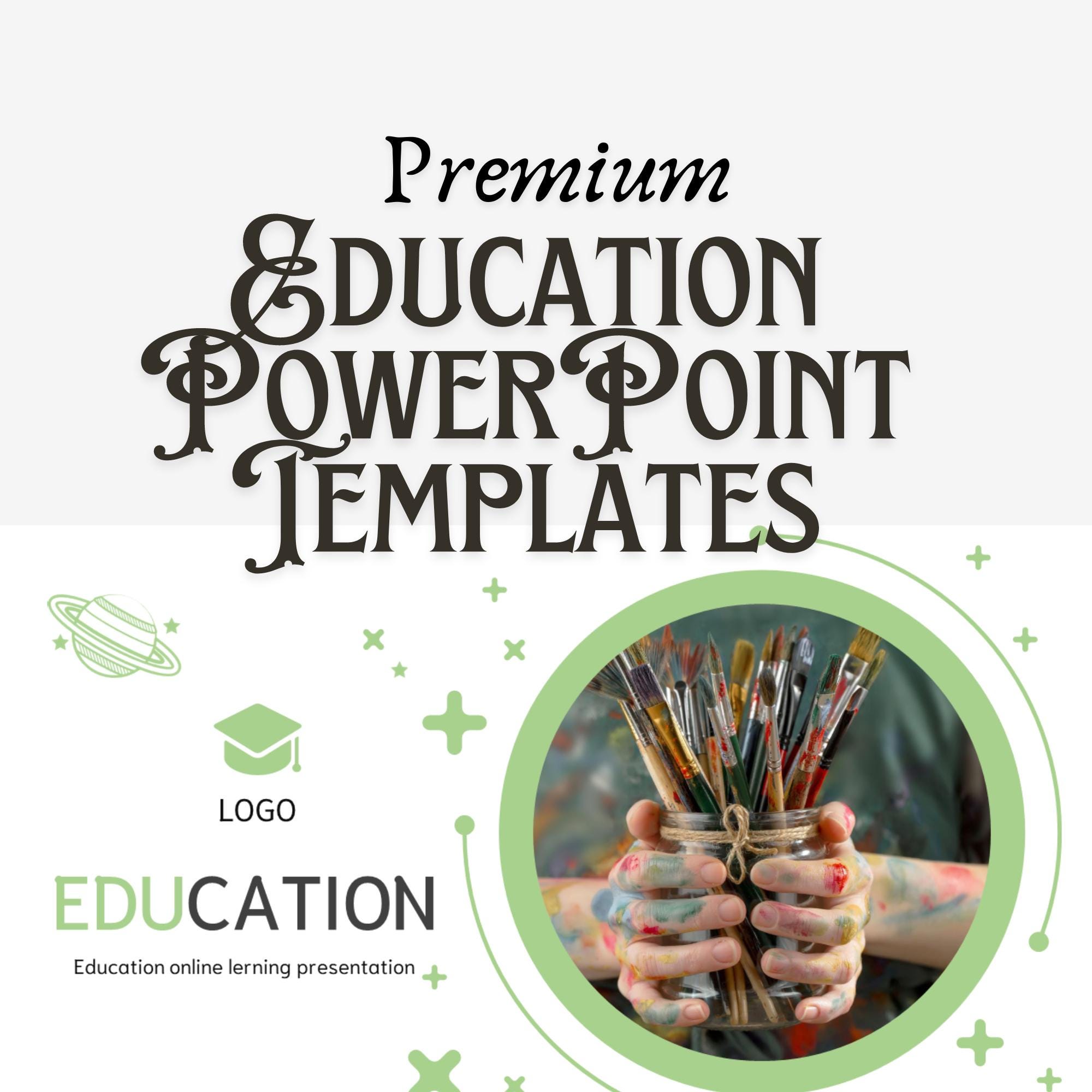 Creative Art-themed Powerpoint Template - 9 Editable Slides for ...