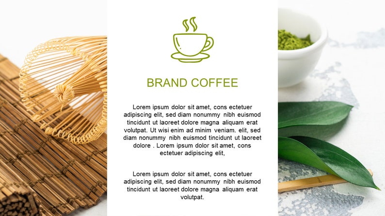 Coffee & Tea Powerpoint Template for Cafes and Baristas - Instant ...