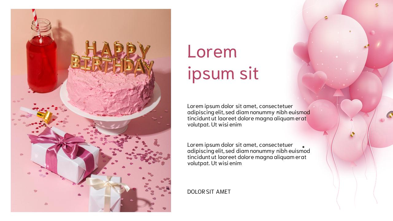 Birthday Celebration Powerpoint - Customizable Slideshow and ...