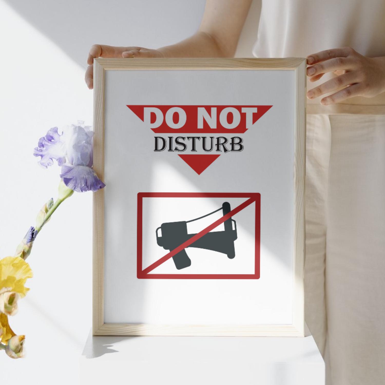 Printable "do Not Disturb" Sign - A4 PDF, Instant Download for Home ...