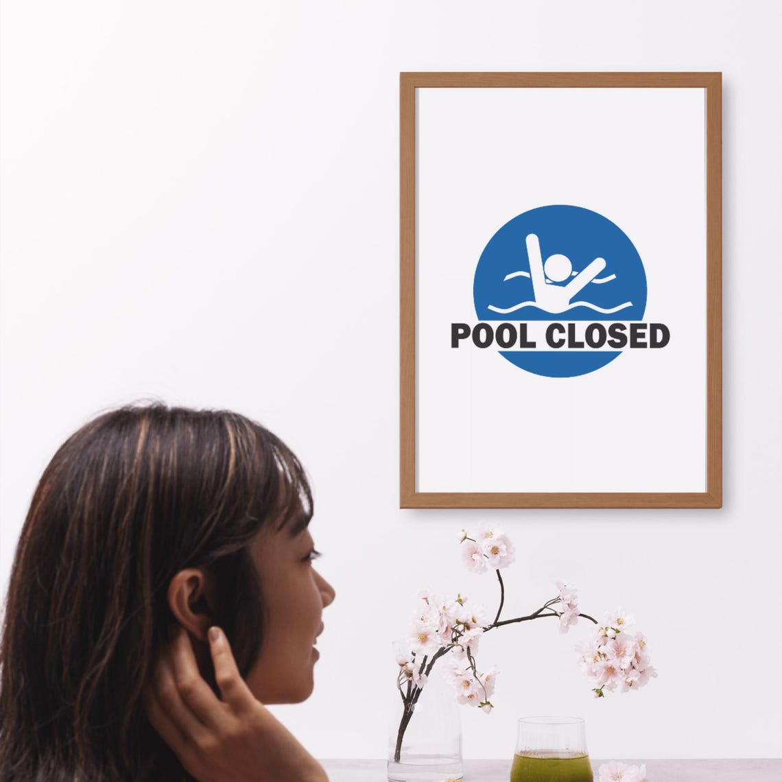 Printable Pool Closed Sign A4 PDF & JPG No Swimming Sign, Swimming Pool Sign, Pool Safety Sign ...