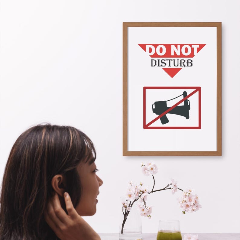 Printable "do Not Disturb" Sign - A4 PDF, Instant Download for Home ...