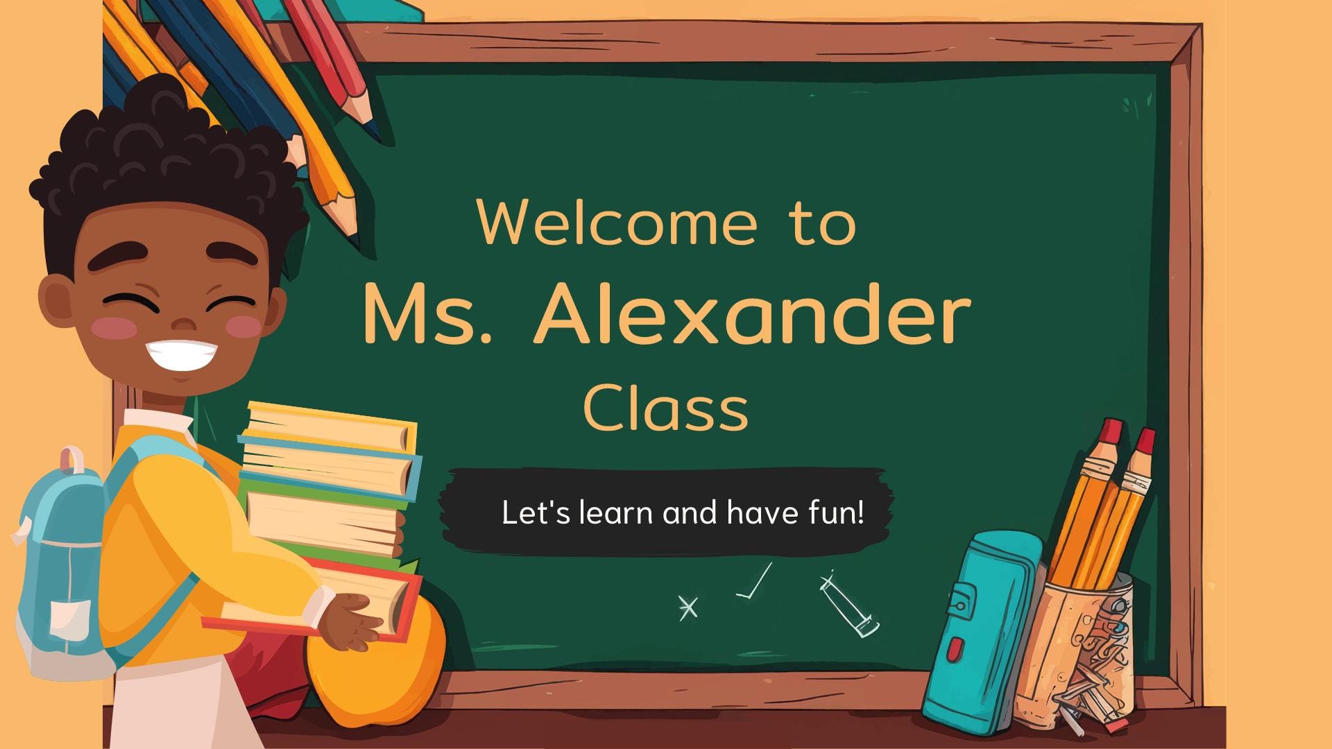 Fun Classroom Powerpoint Template - 9 Editable Slides, Teaching and ...